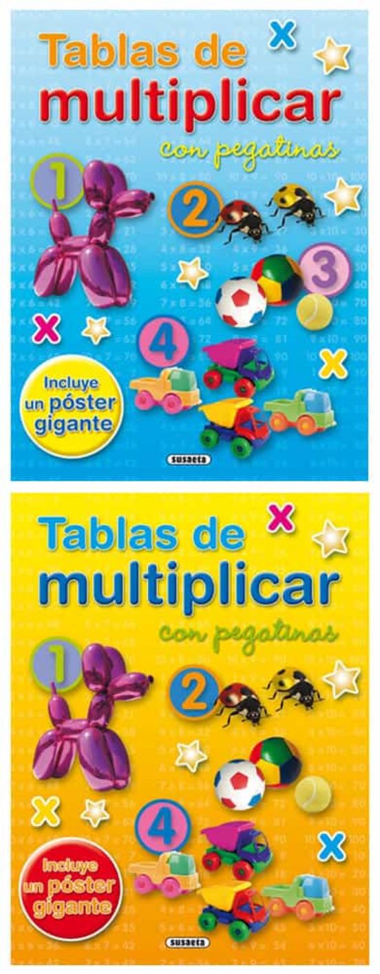 TABLAS DE MULTIPLICAR (INCLUYE PEGATINAS Y POSTER) | VV.AA. | Casa del ...